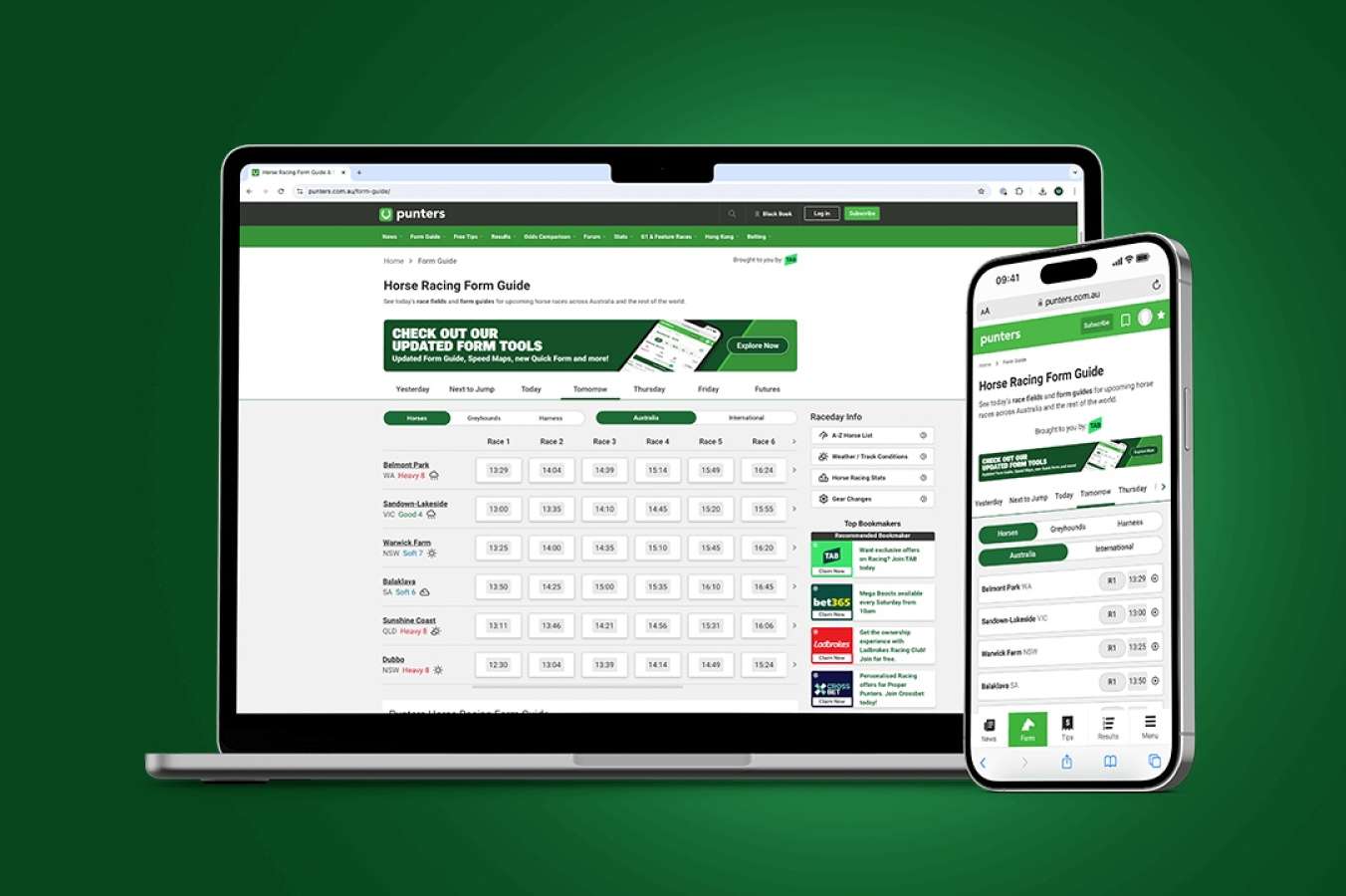 Punters gets a fresh update ahead of Spring