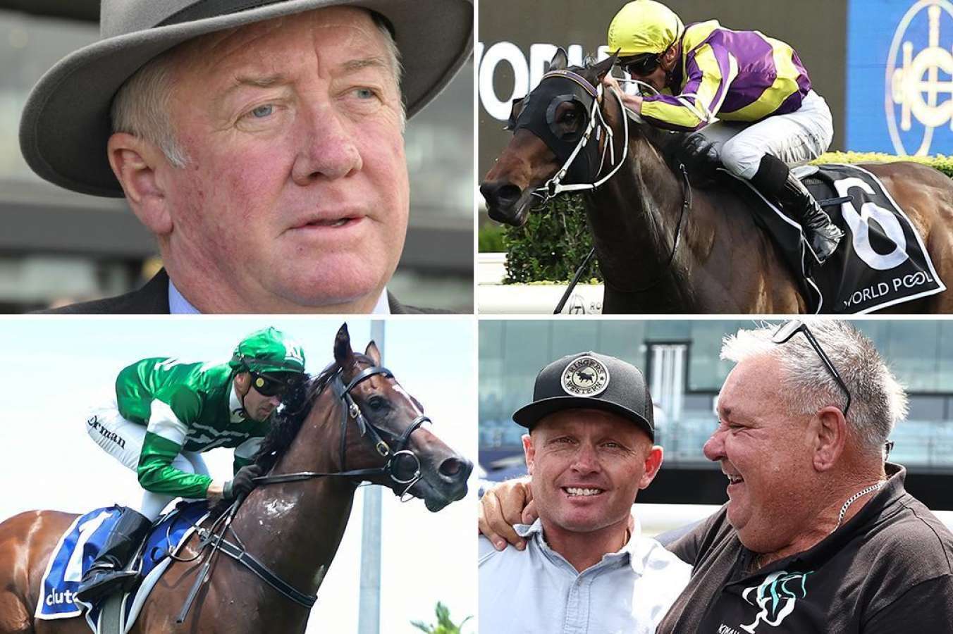 Trainers Allan Kehoe with Shaggy, Marc Conners with Willaidow