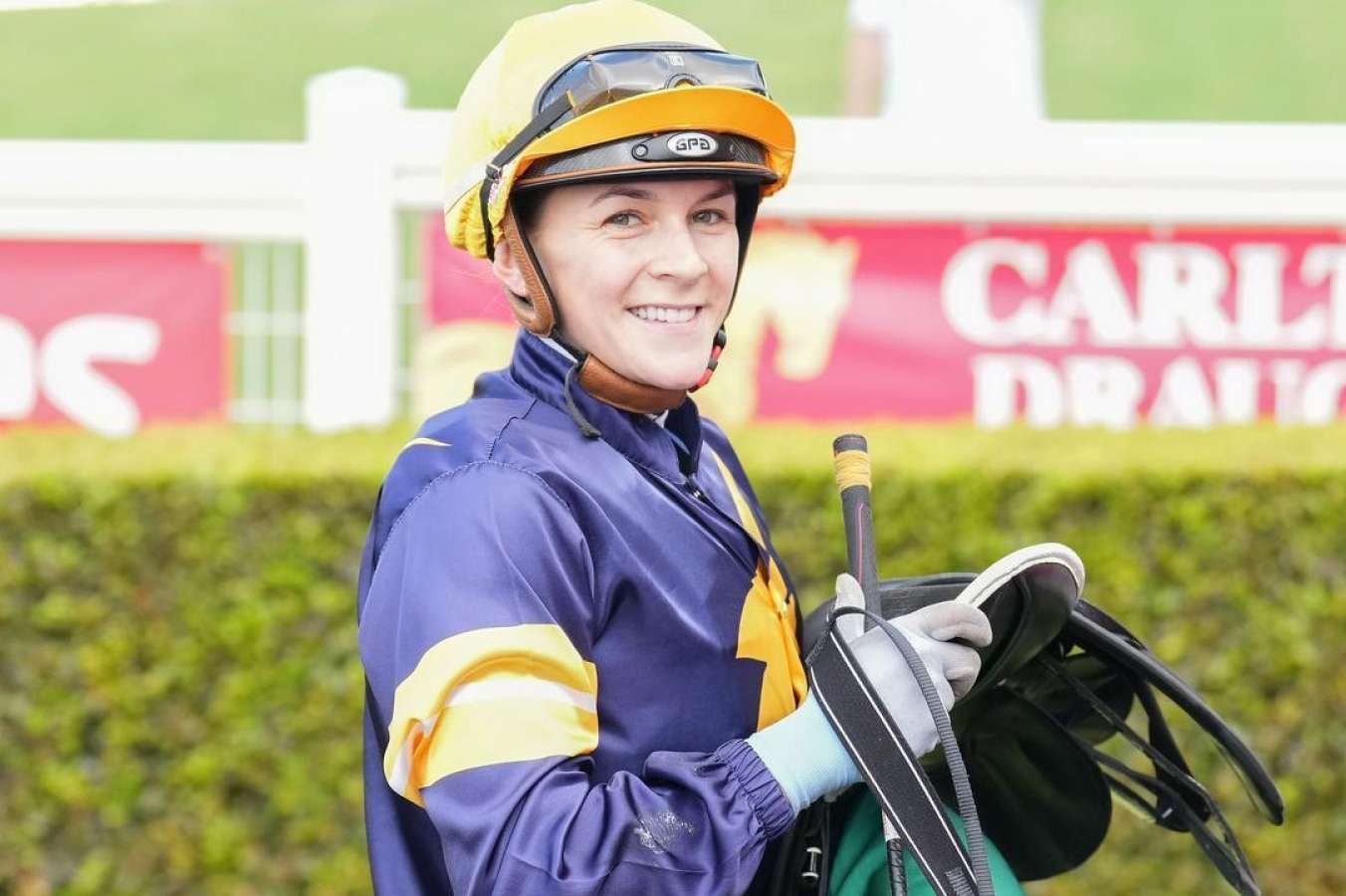 Celine Gaudray hits top form after horror fortnight