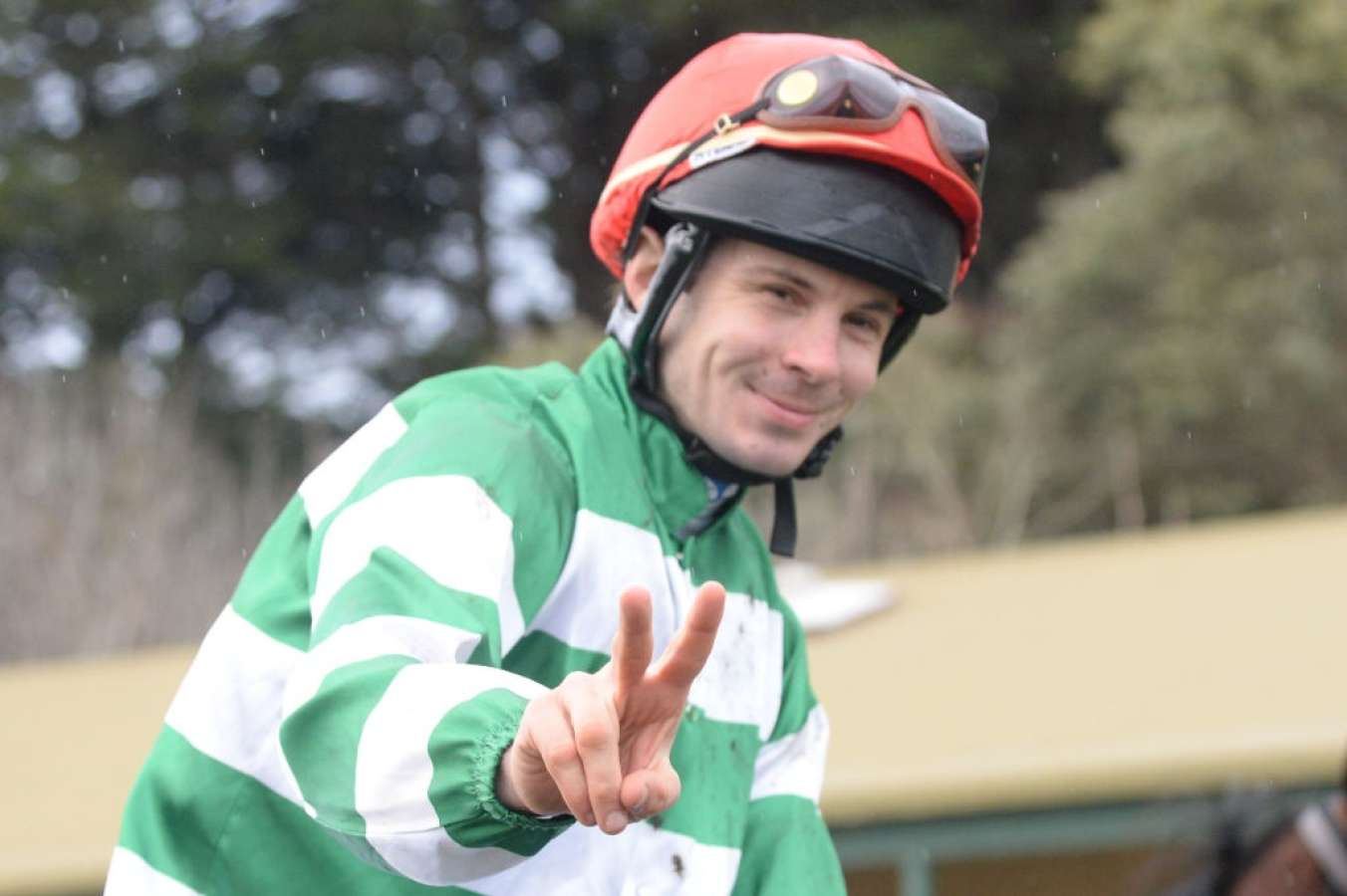 South Australian jockey Samuel Payne sidelined with broken leg after fall at Gawler on Wednesday