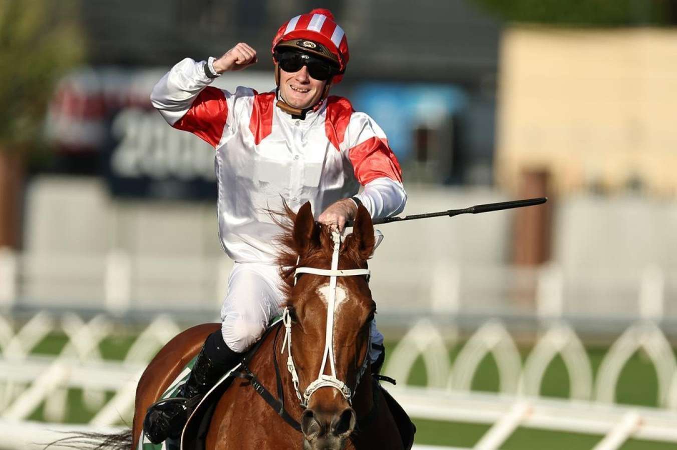 Reece Jones claims his maiden Group 1 on Land Legend in The Metropolitan