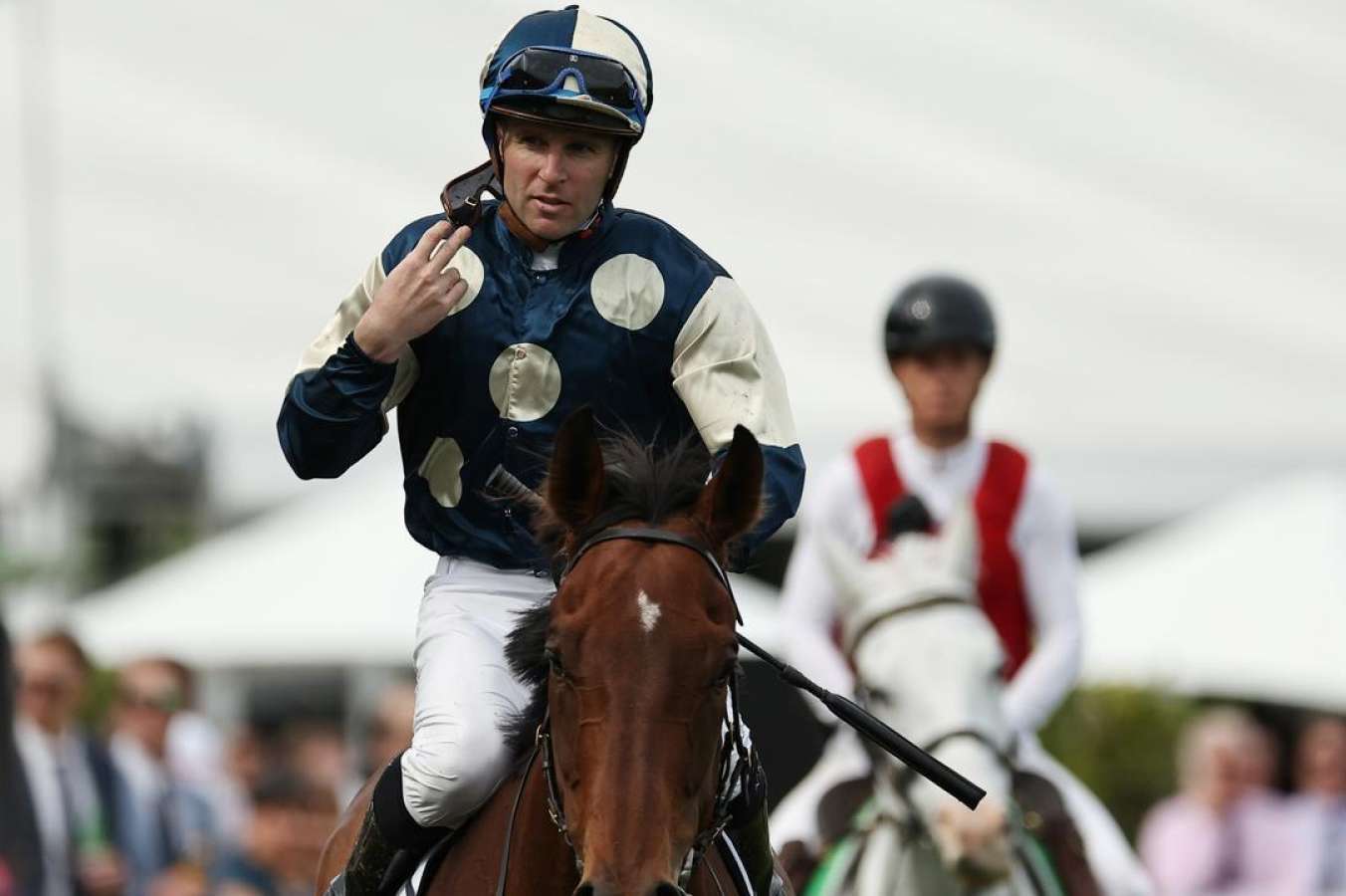 Jockey Tommy Berry wins aboard St Lawrence at Randwick