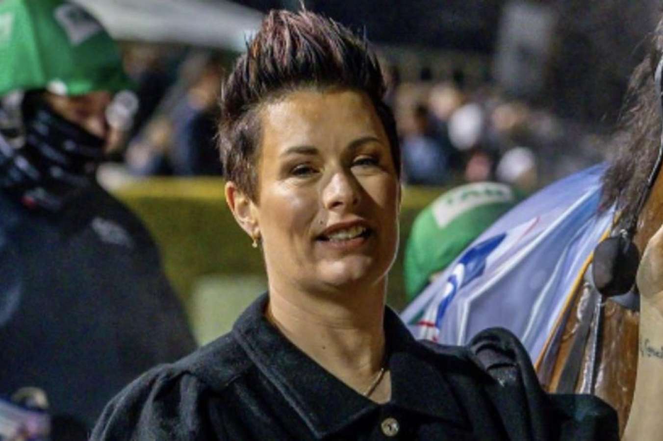 Harness racing trainer Emma Stewart trains the card at Kilmore